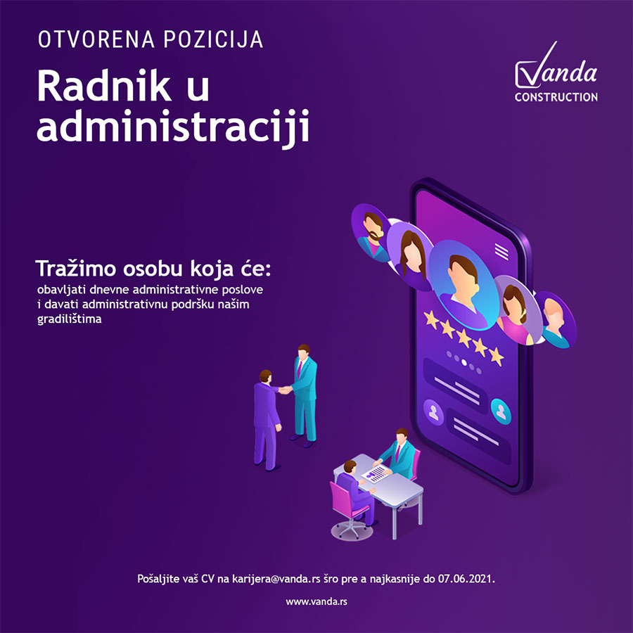 Karijera – Vanda Construction doo